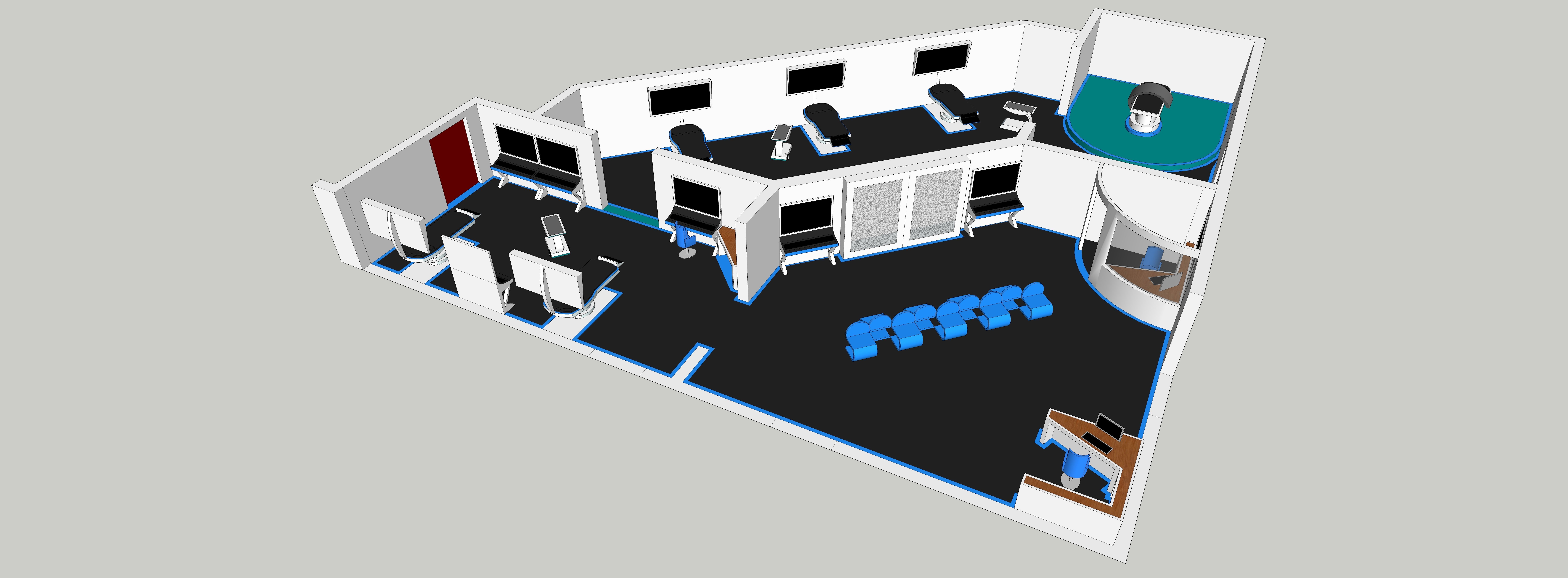 Sickbay floor plan of room 3D model | CGTrader