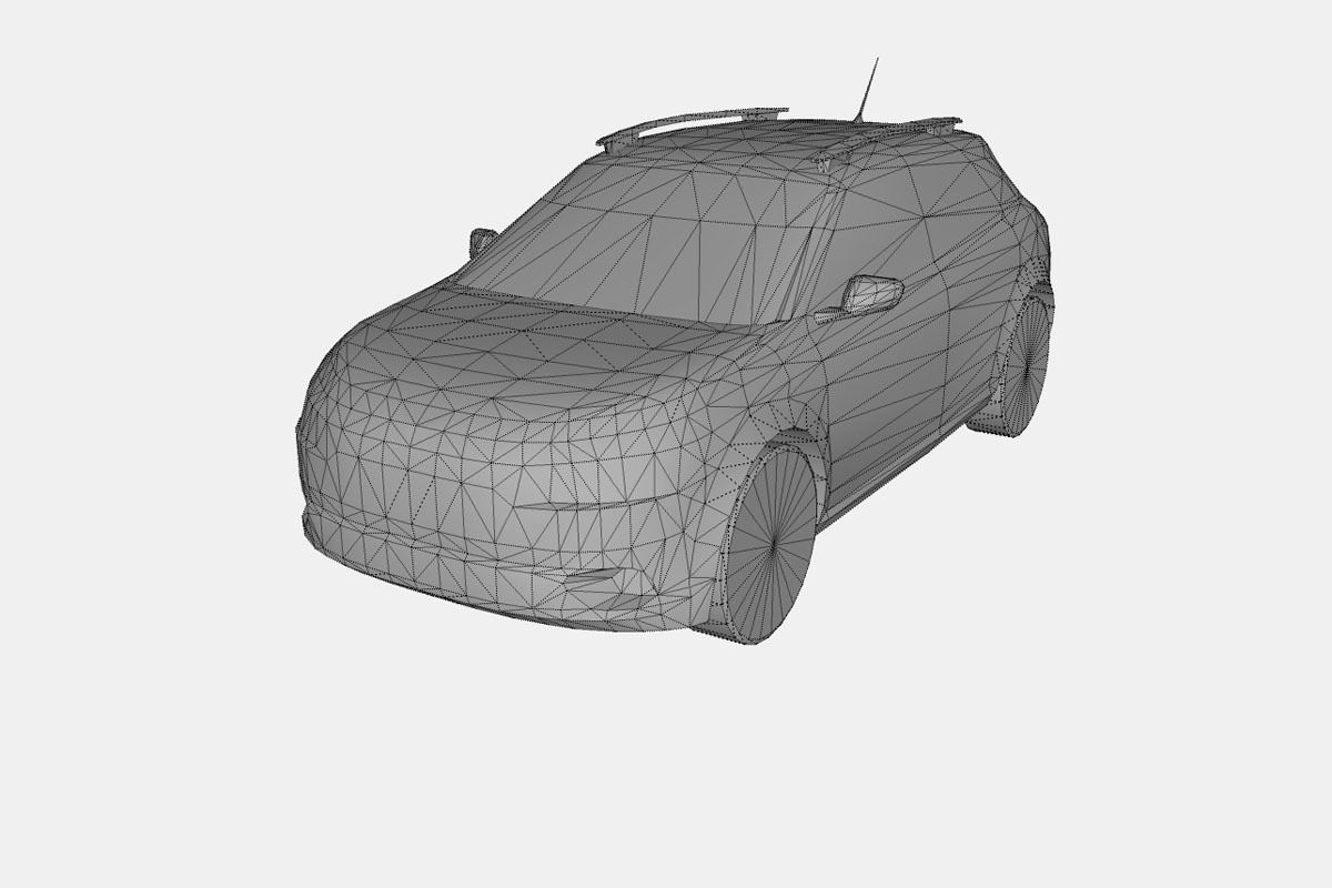3D Model Collection Compact SUV 6 car colection VR / AR / low-poly ...