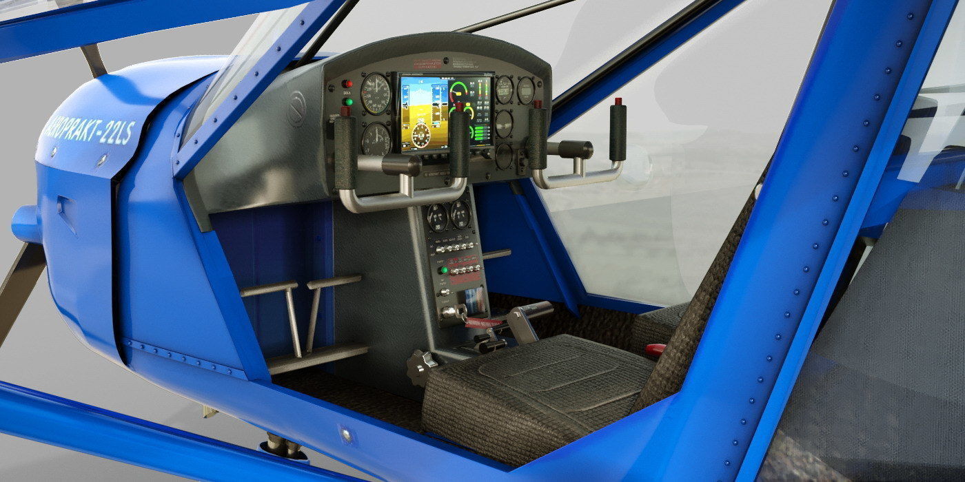 3D model A22LS Aeroprakt VR / AR / low-poly | CGTrader