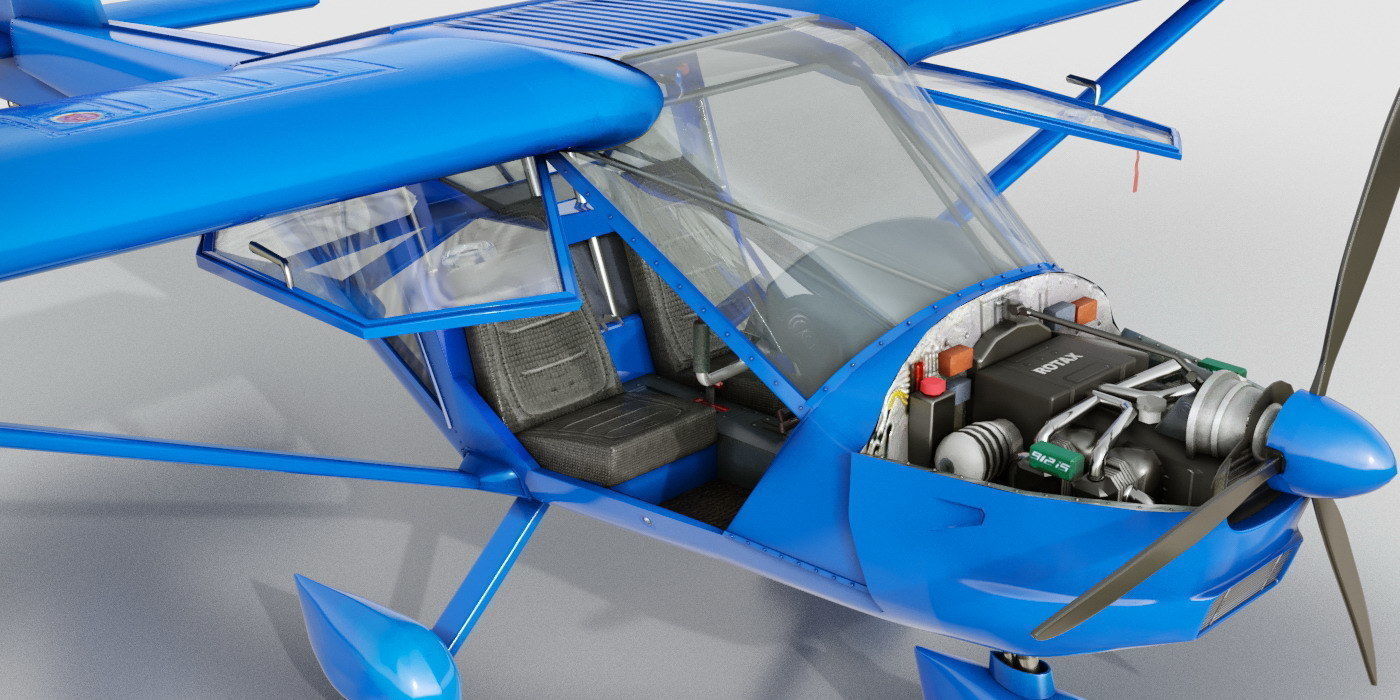 3D model A22LS Aeroprakt VR / AR / low-poly | CGTrader