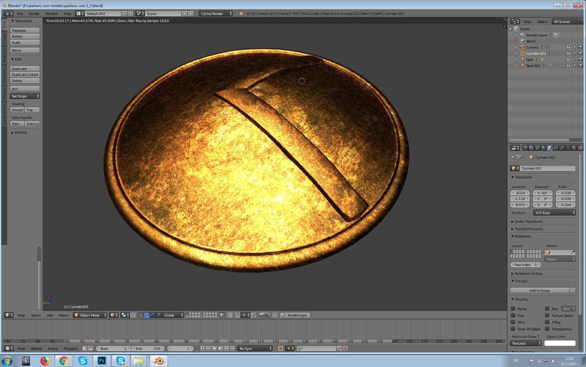spartan shield 3D model | CGTrader