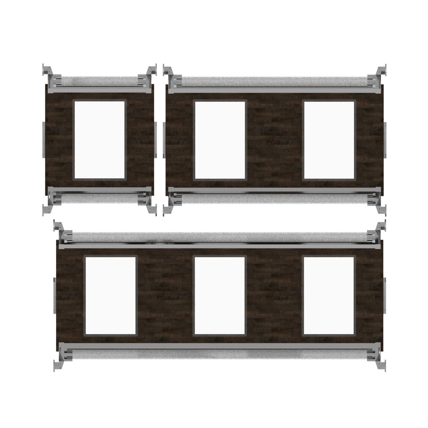 3D model Suspended Glass Walkway Segments VR / AR / low-poly | CGTrader