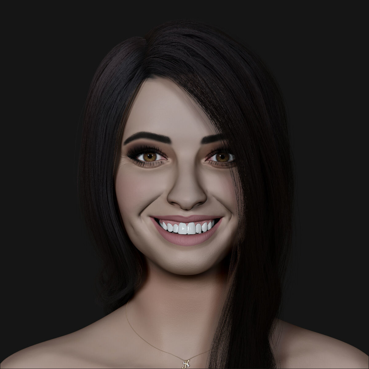 female head sculpt 3D model | CGTrader
