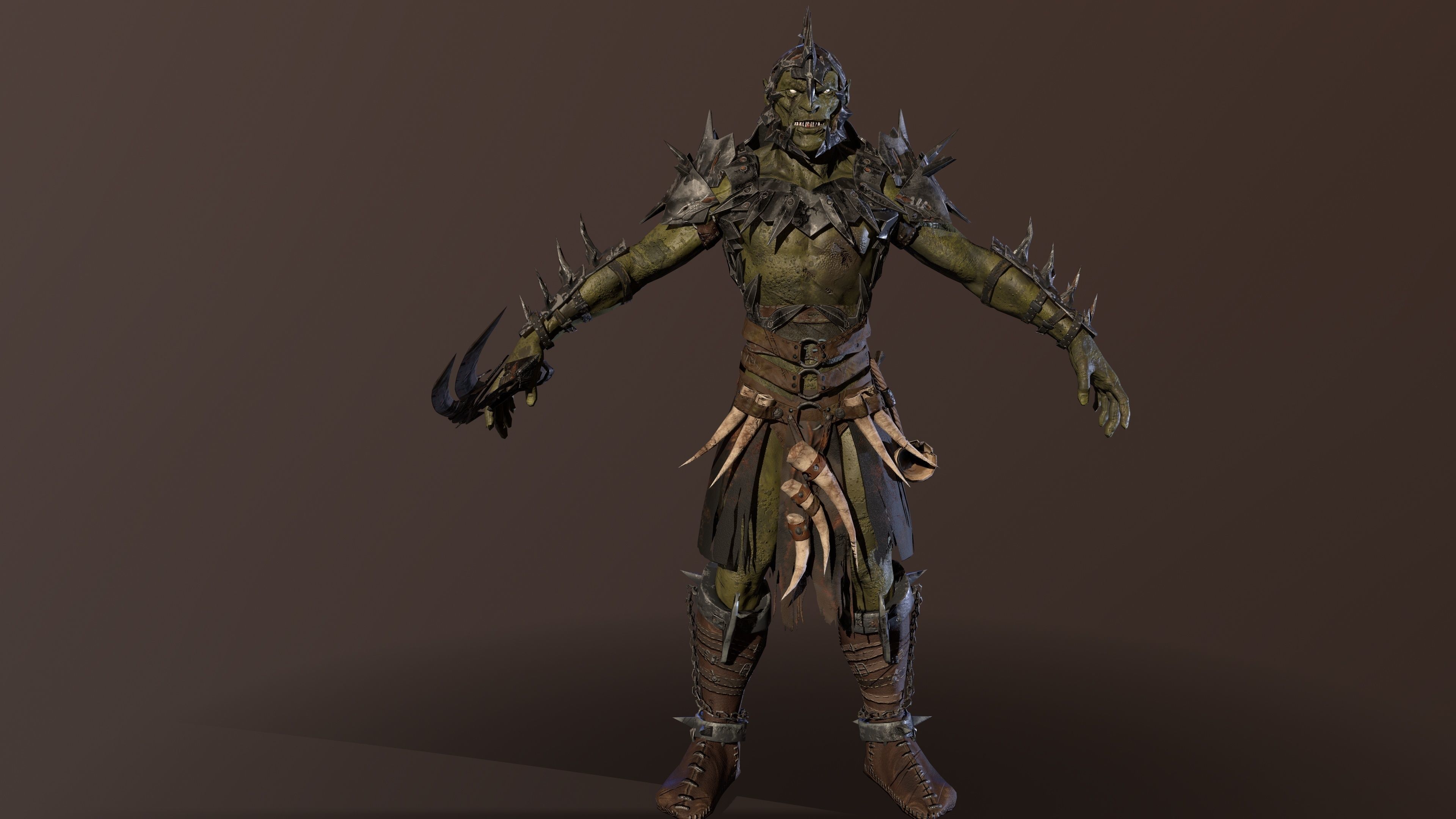 3D model Orc fast runner VR / AR / low-poly rigged animated | CGTrader