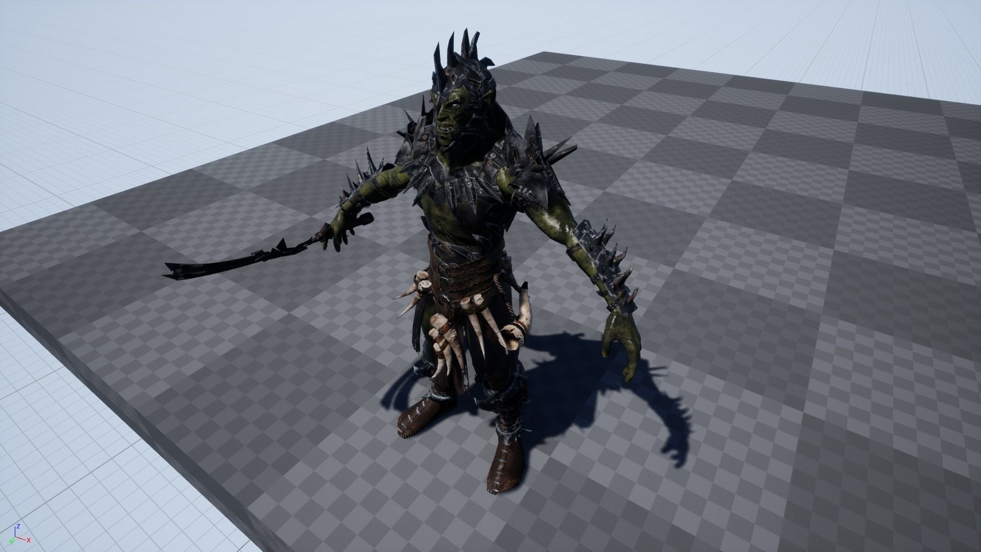 3D model Orc fast runner VR / AR / low-poly rigged animated | CGTrader