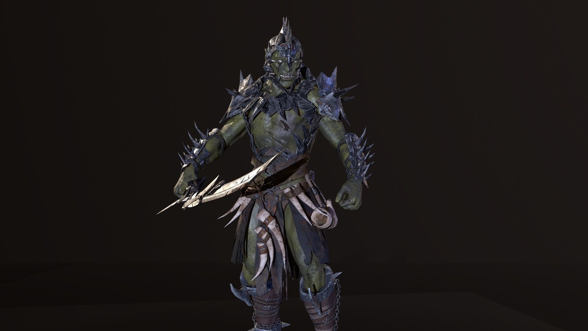 3D model Orc fast runner VR / AR / low-poly rigged animated | CGTrader