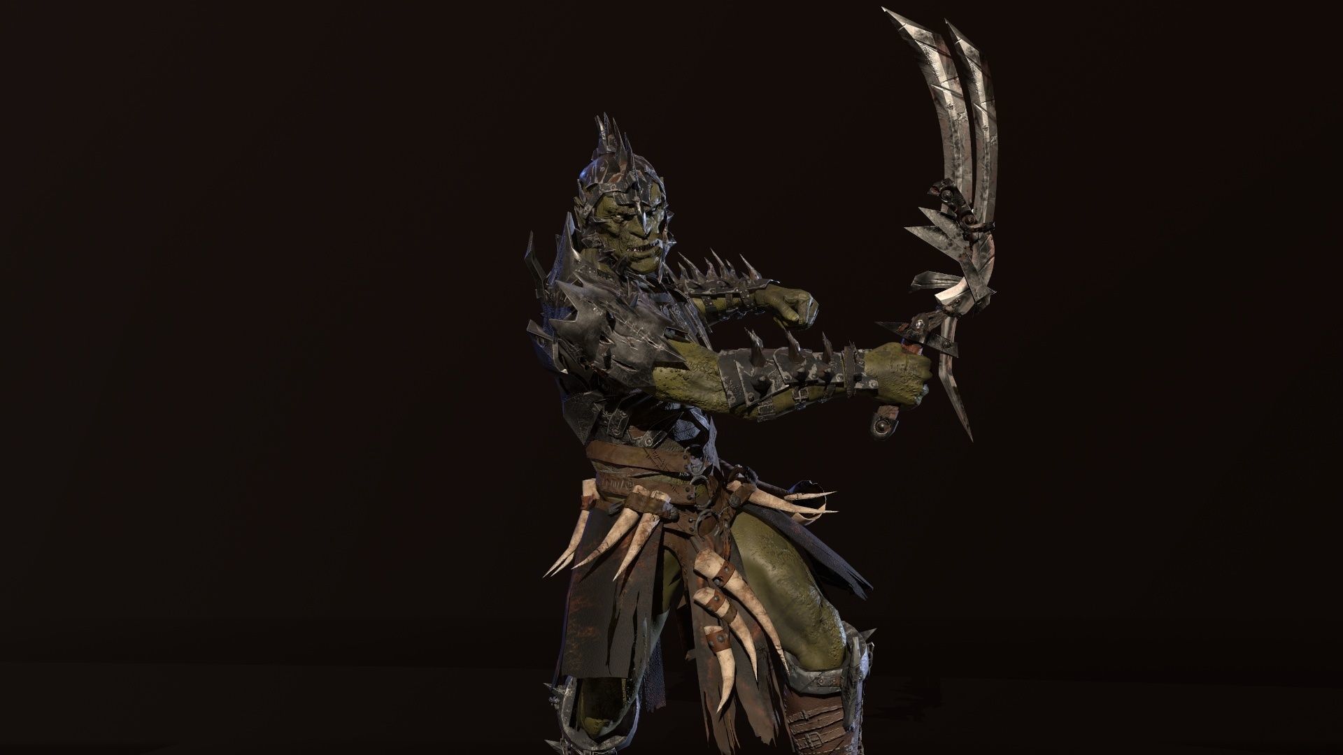 3D model Orc fast runner VR / AR / low-poly rigged animated | CGTrader