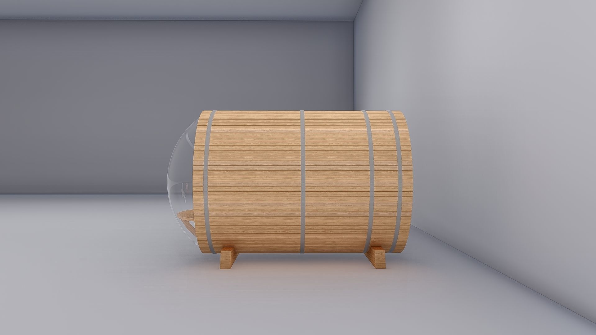 Bubble Barrel Sauna 3D model | CGTrader
