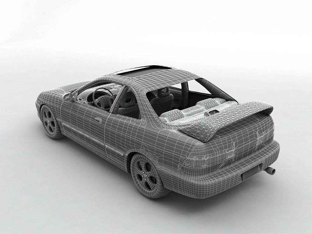 1998 Acura Integra R Coupe 3D model | CGTrader