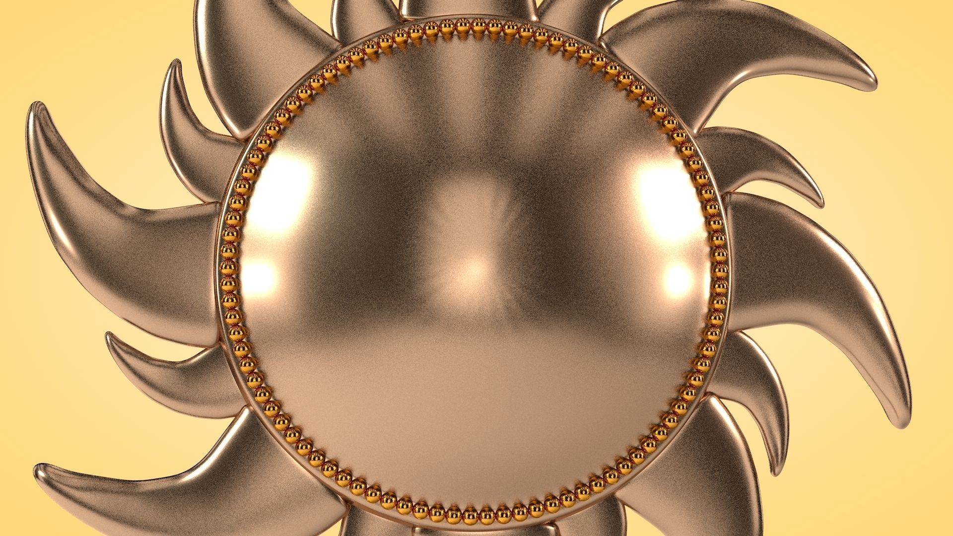 Sun - Wall Decoration 3D model | CGTrader