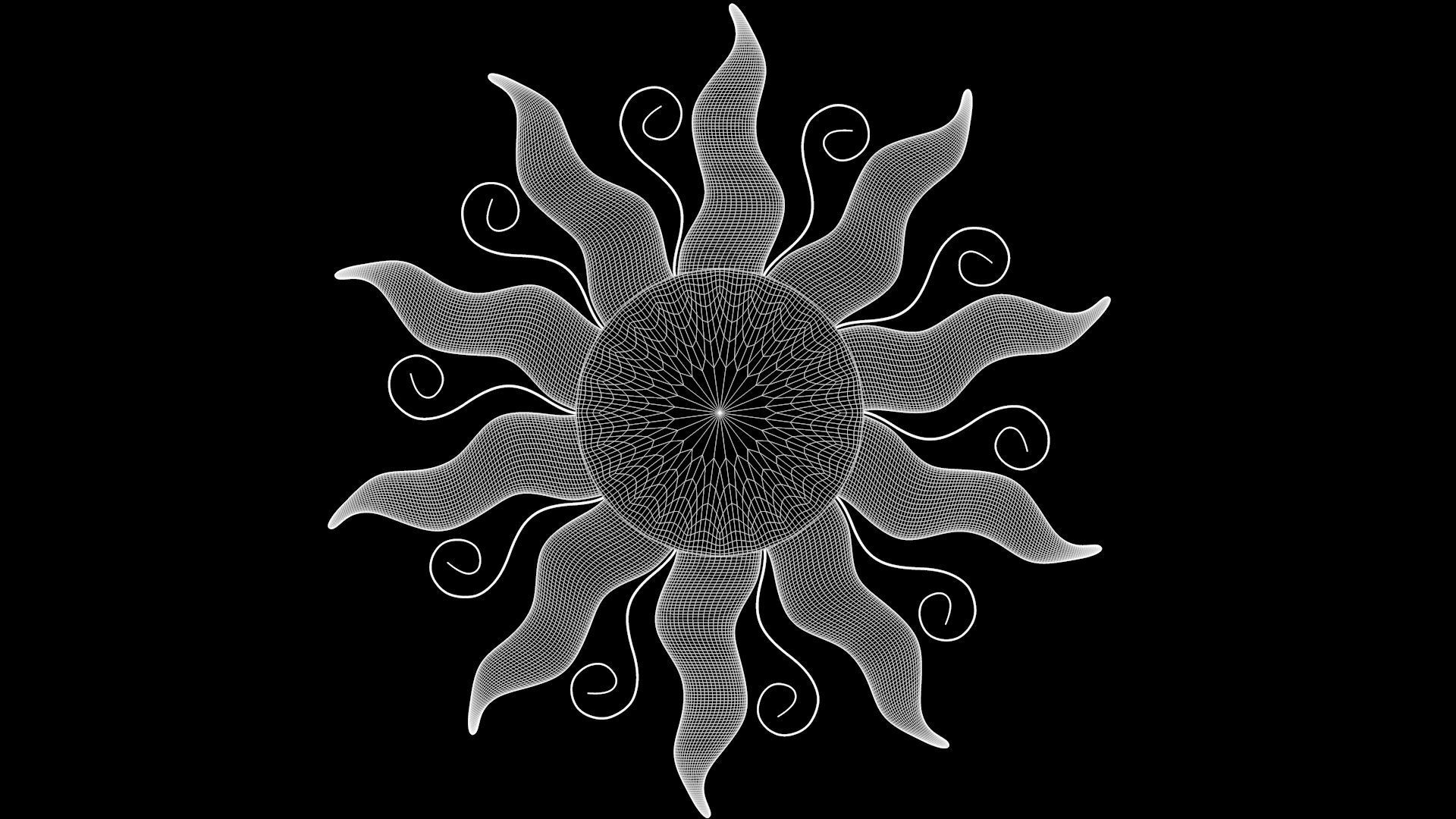Sun - Wall Decoration 3D model | CGTrader