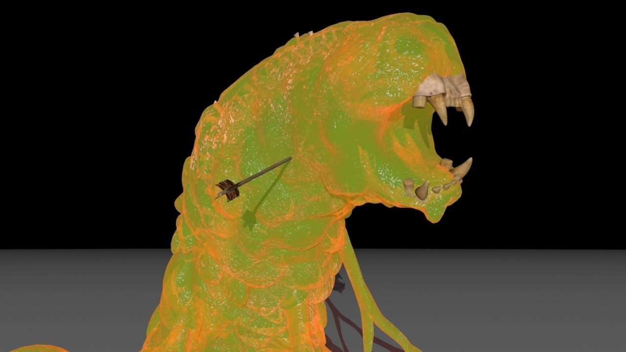 Slime skeleton 3D model rigged | CGTrader
