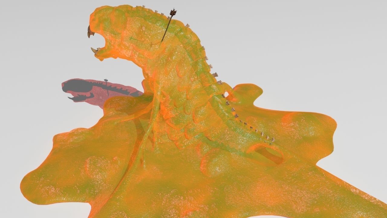 Slime skeleton 3D model rigged | CGTrader