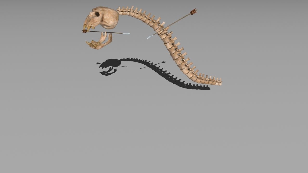 Slime skeleton 3D model rigged | CGTrader