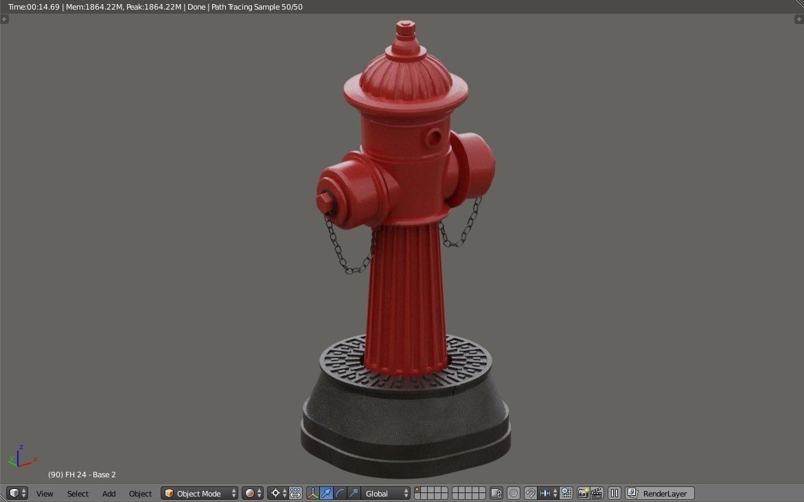 Fire Hydrant 24 - Old Vintage style 3D model | CGTrader