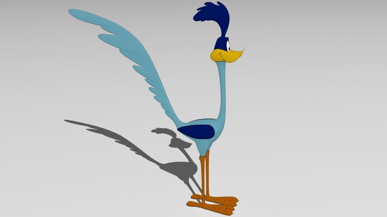 Road runner 3D model rigged | CGTrader