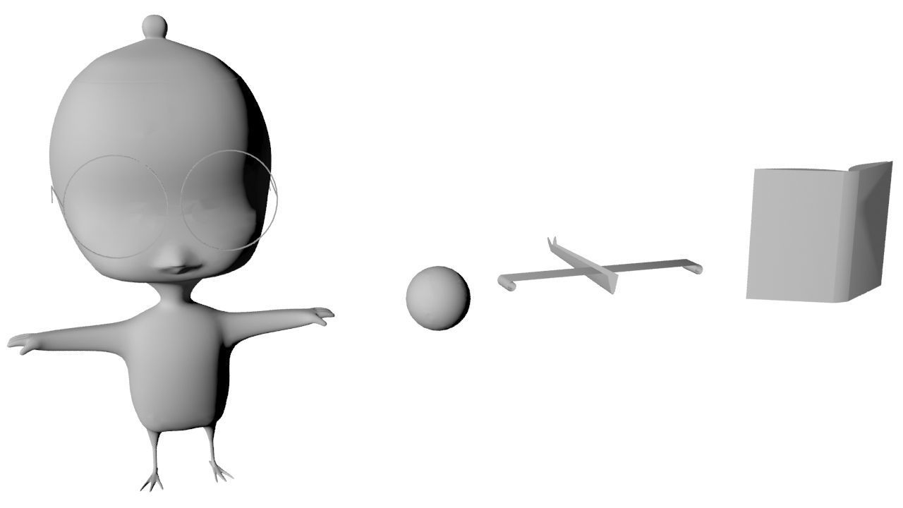 Eggbert Egghead Junior 3D model rigged | CGTrader