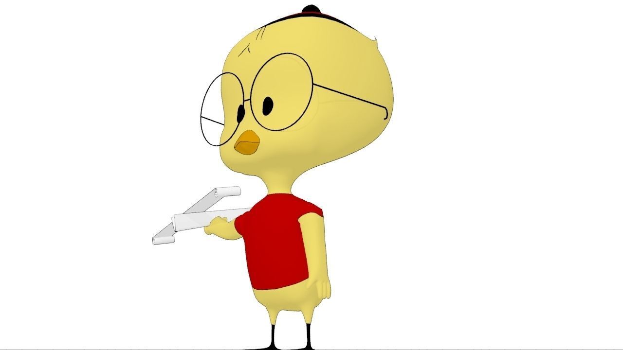Eggbert Egghead Junior 3D model rigged | CGTrader