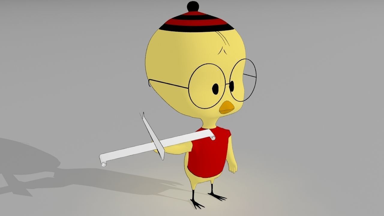 Eggbert Egghead Junior 3D model rigged | CGTrader