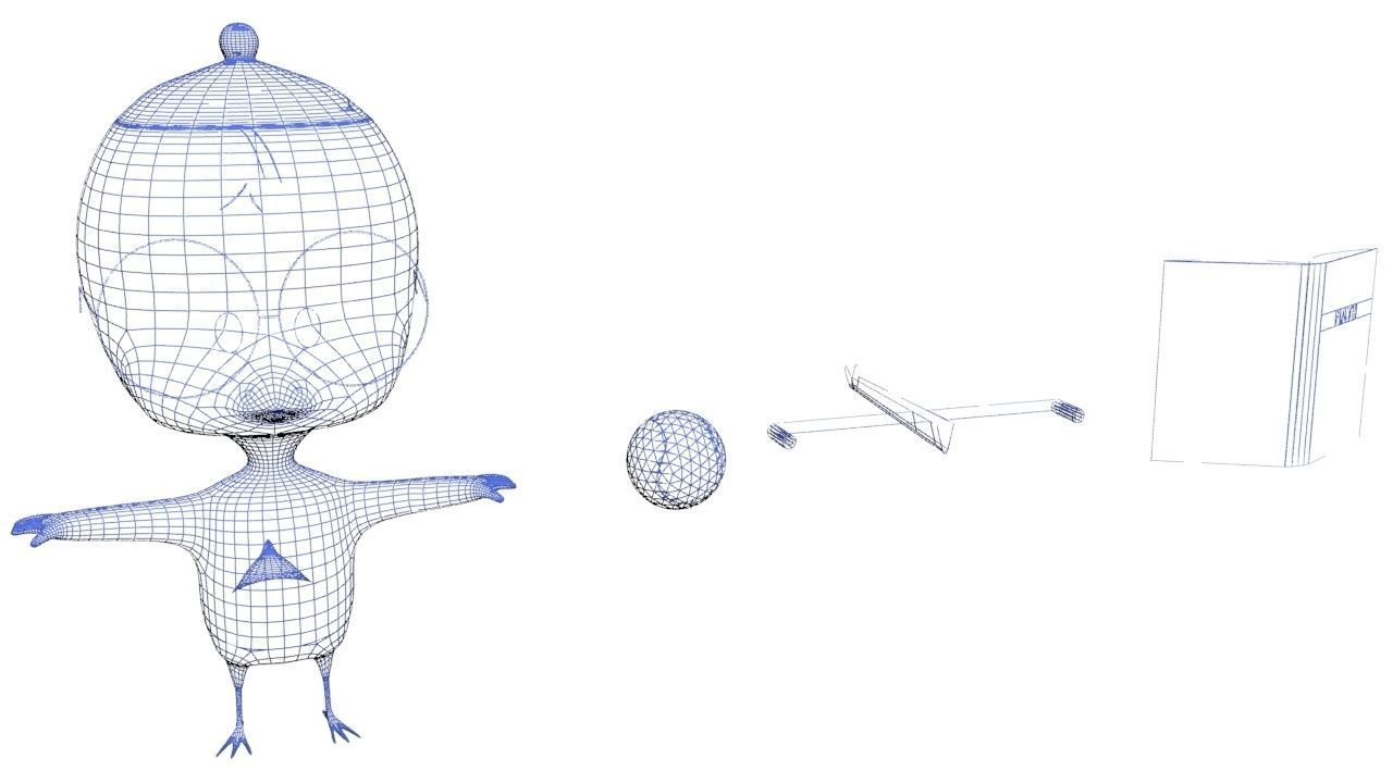 Eggbert Egghead Junior 3D model rigged | CGTrader