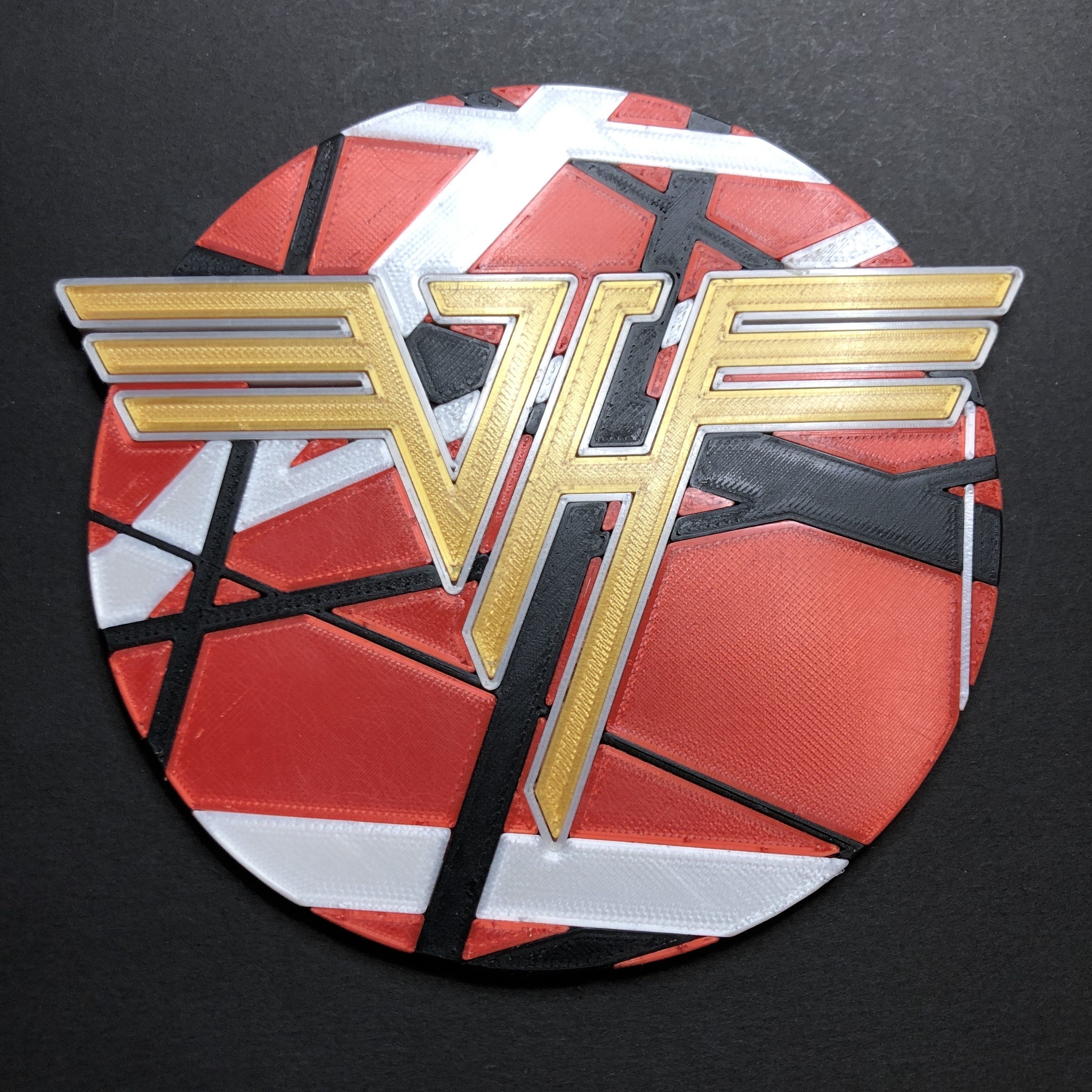 Van Halen Logo Coaster 3D model 3D printable | CGTrader