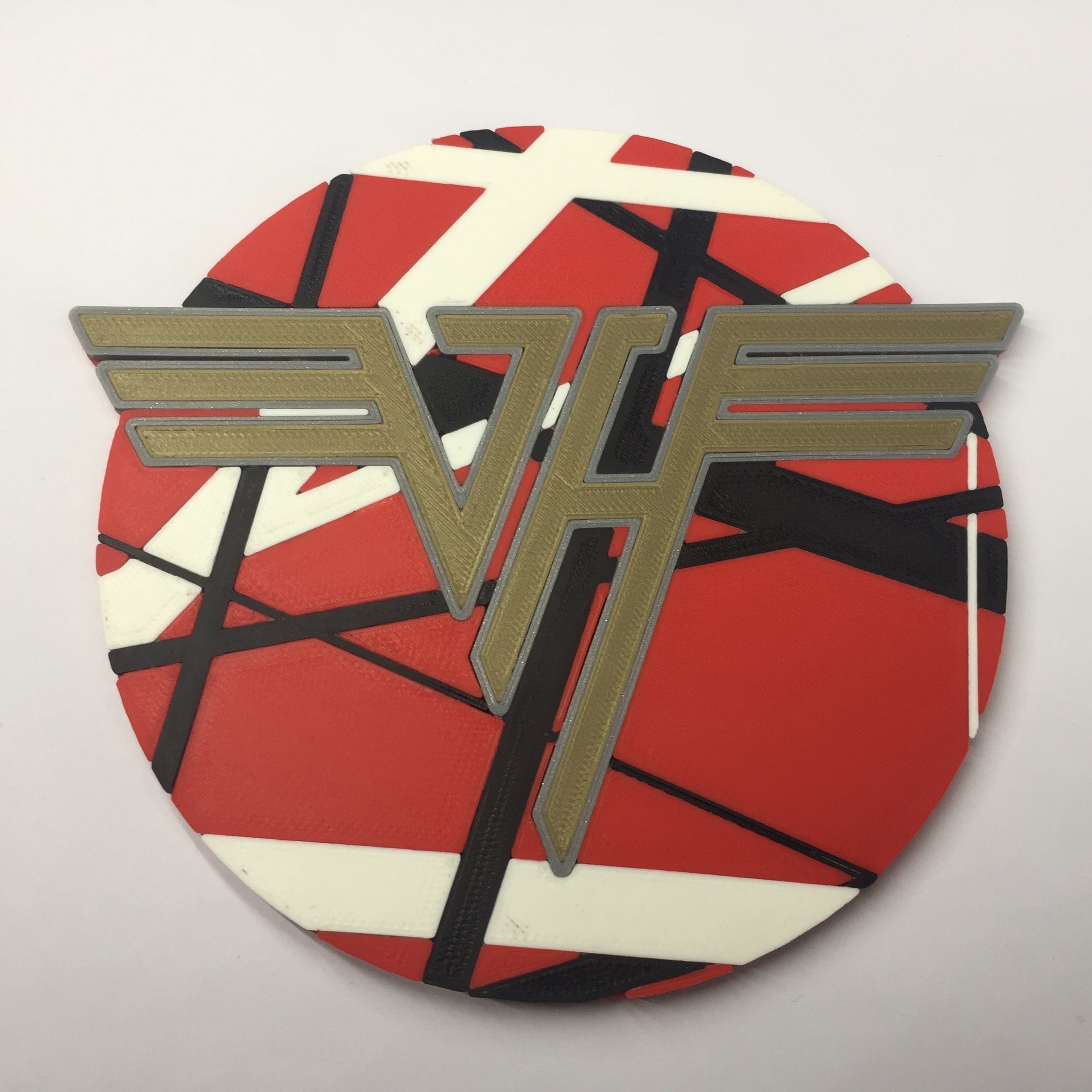 Van Halen Logo Coaster 3D model 3D printable | CGTrader