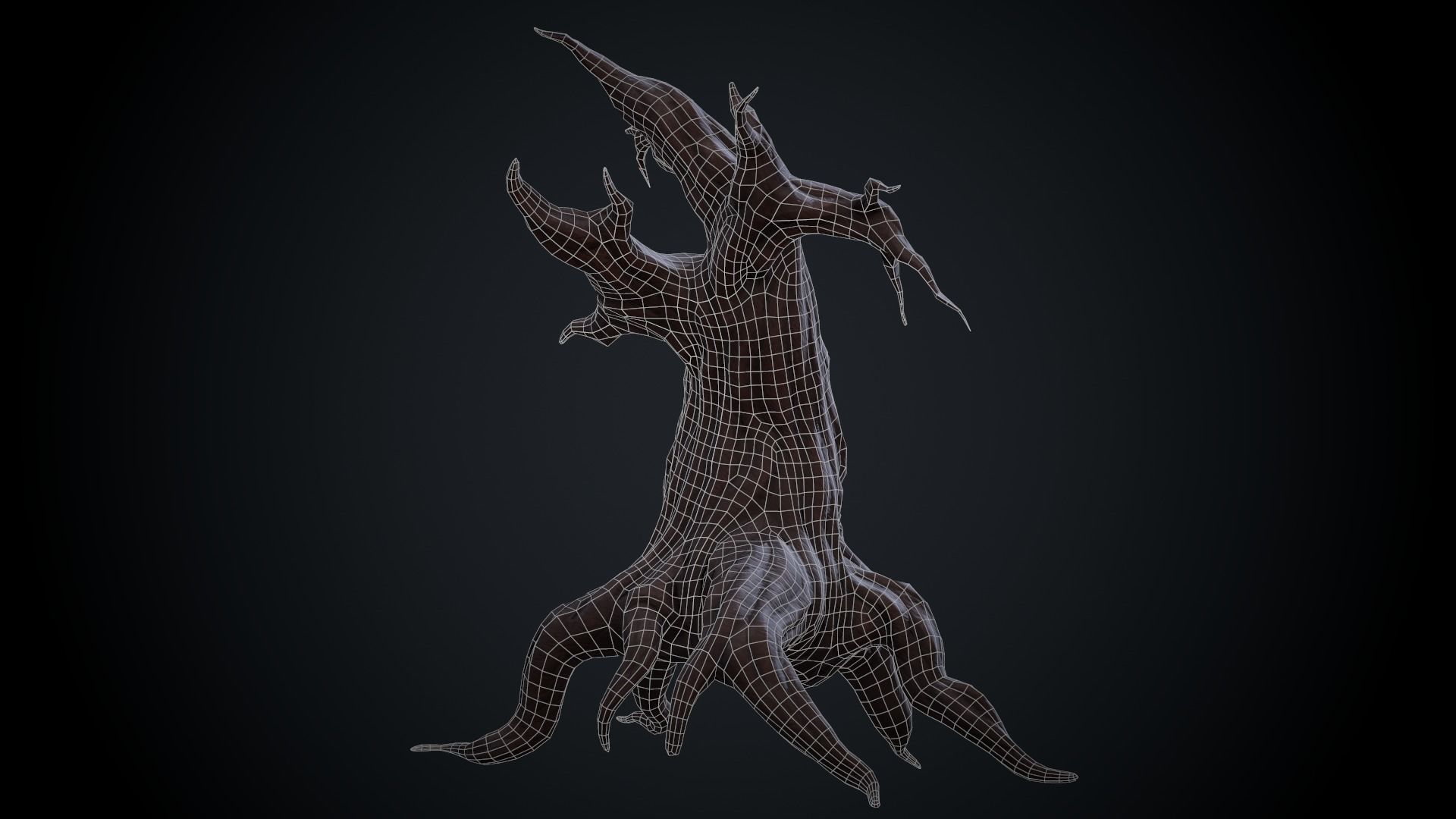 3D model spooky tree 001 VR / AR / low-poly | CGTrader