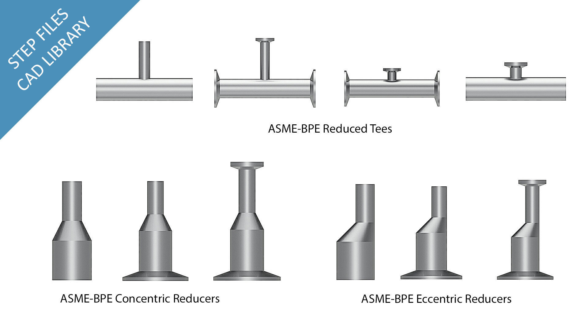 ASME-BPE PHARMA - VALVES AND FITTINGS - STEP 3D model | CGTrader
