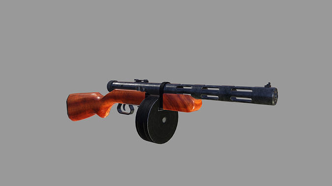 3D model PPD40 gun VR / AR / low-poly | CGTrader