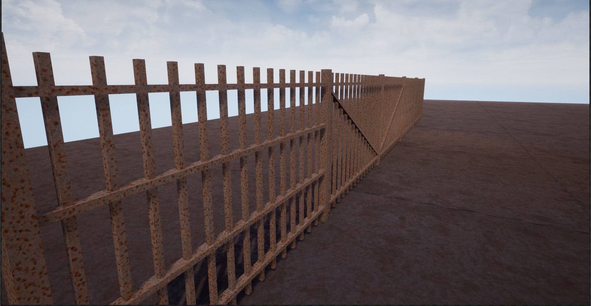 3D model Modular Rusty Railing VR / AR / low-poly | CGTrader