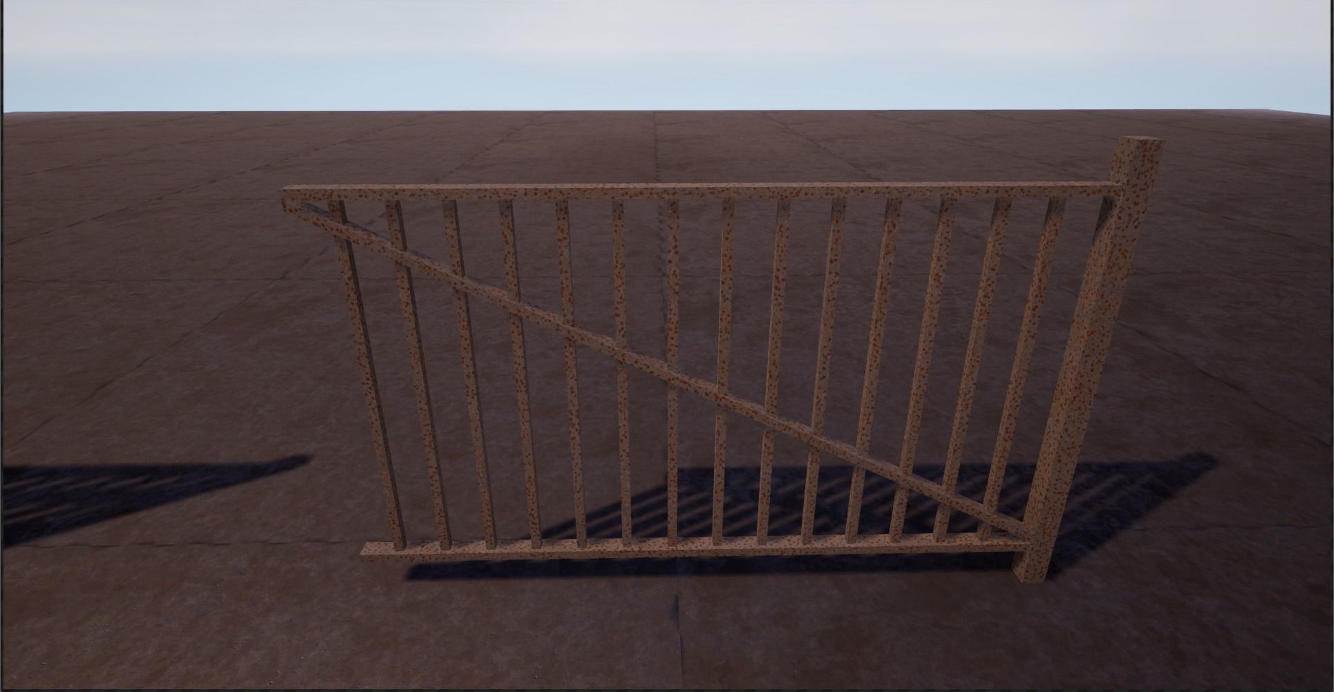 3D model Modular Rusty Railing VR / AR / low-poly | CGTrader