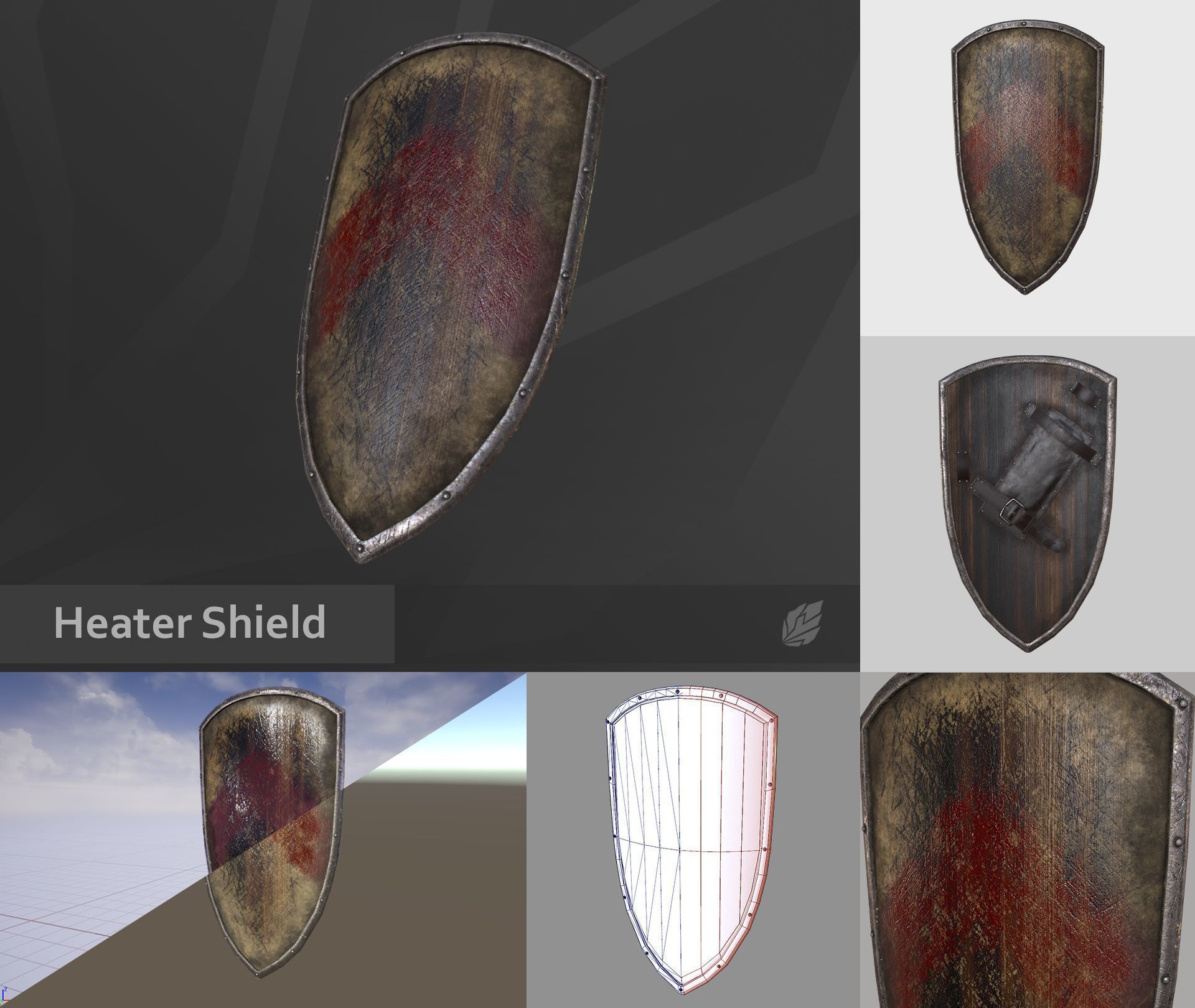 3D Model Collection Historical Shields VR / AR / low-poly | CGTrader