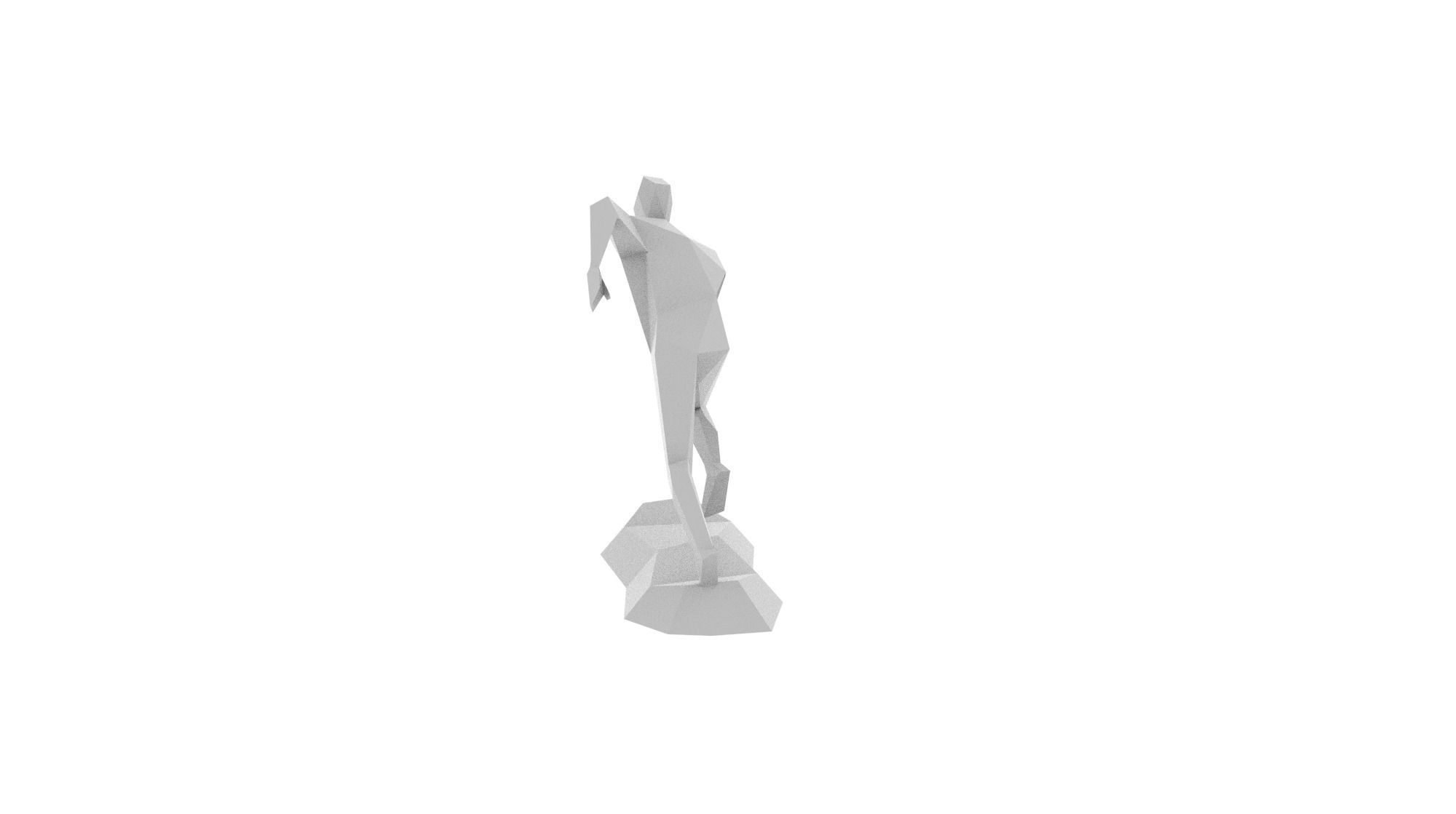 Running man statue 3D model 3D printable | CGTrader