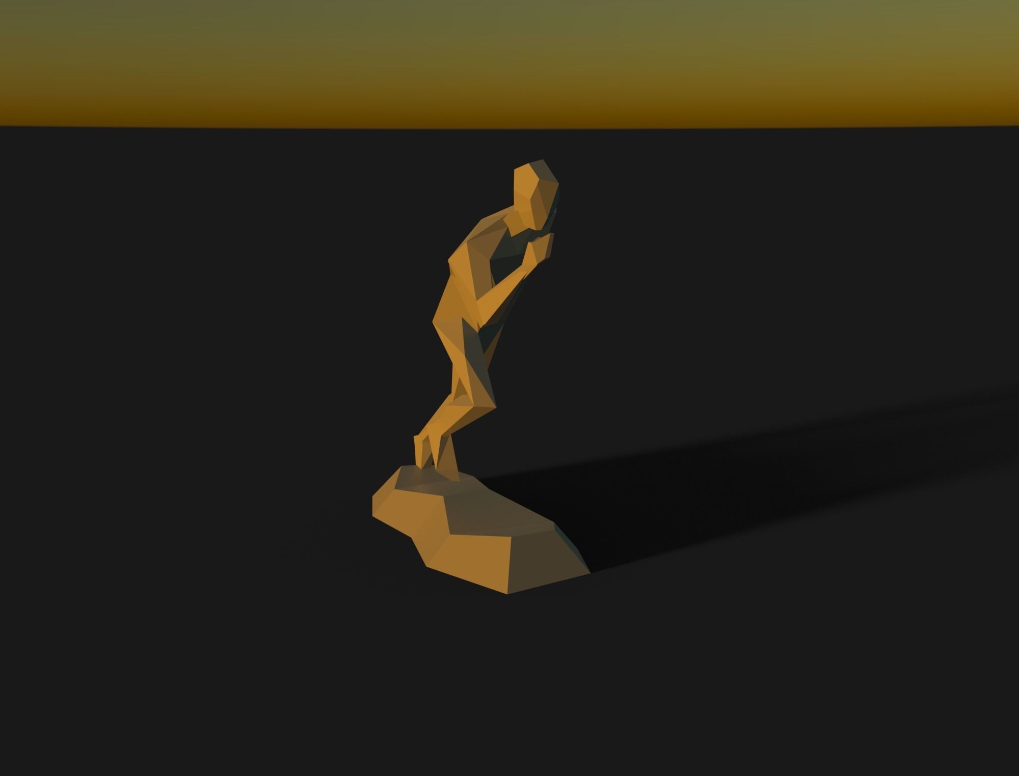 Running man statue 3D model 3D printable | CGTrader