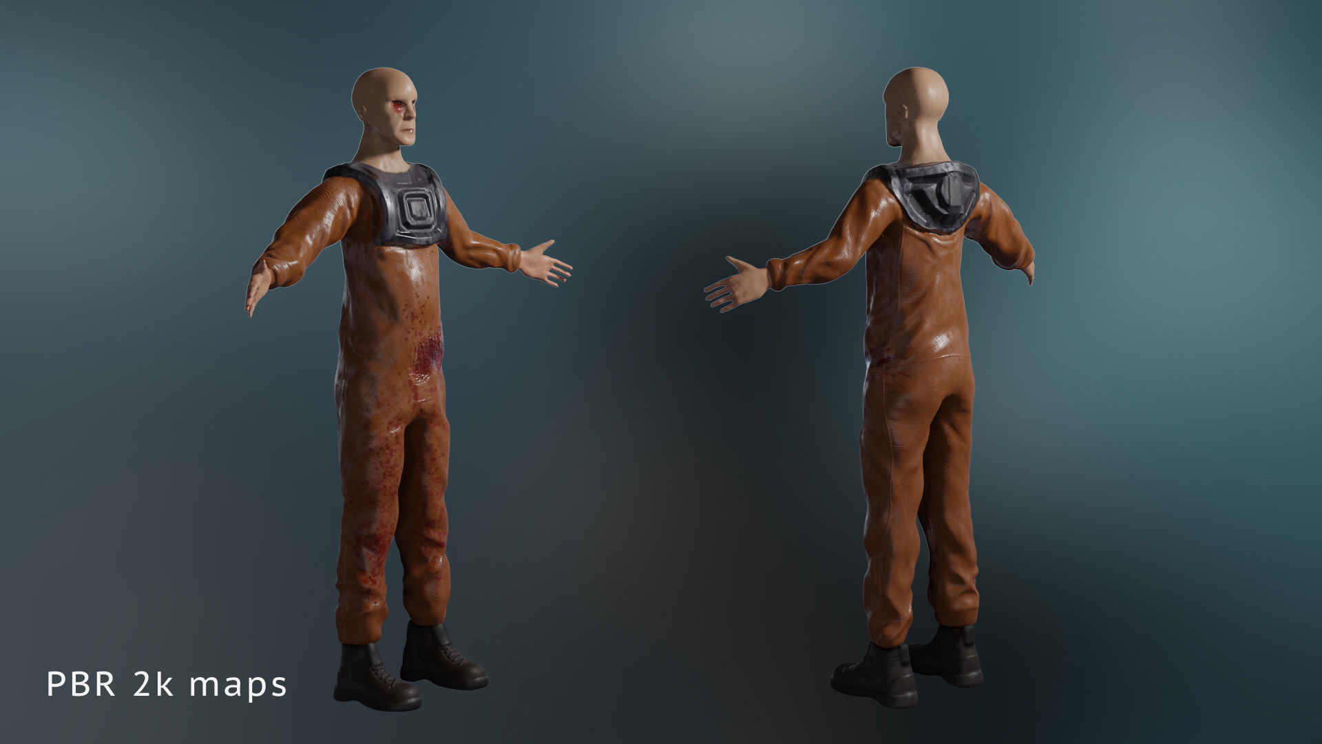 dead engineer free VR / AR / low-poly 3D model rigged | CGTrader