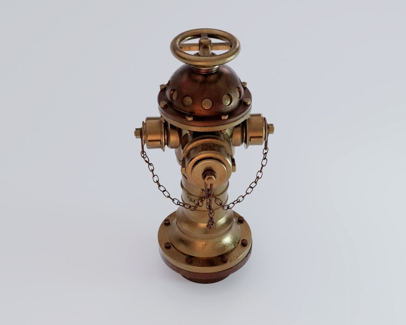 Fire Hydrant 25 - Steampunk Fireplug Vintage Design 3D model | CGTrader