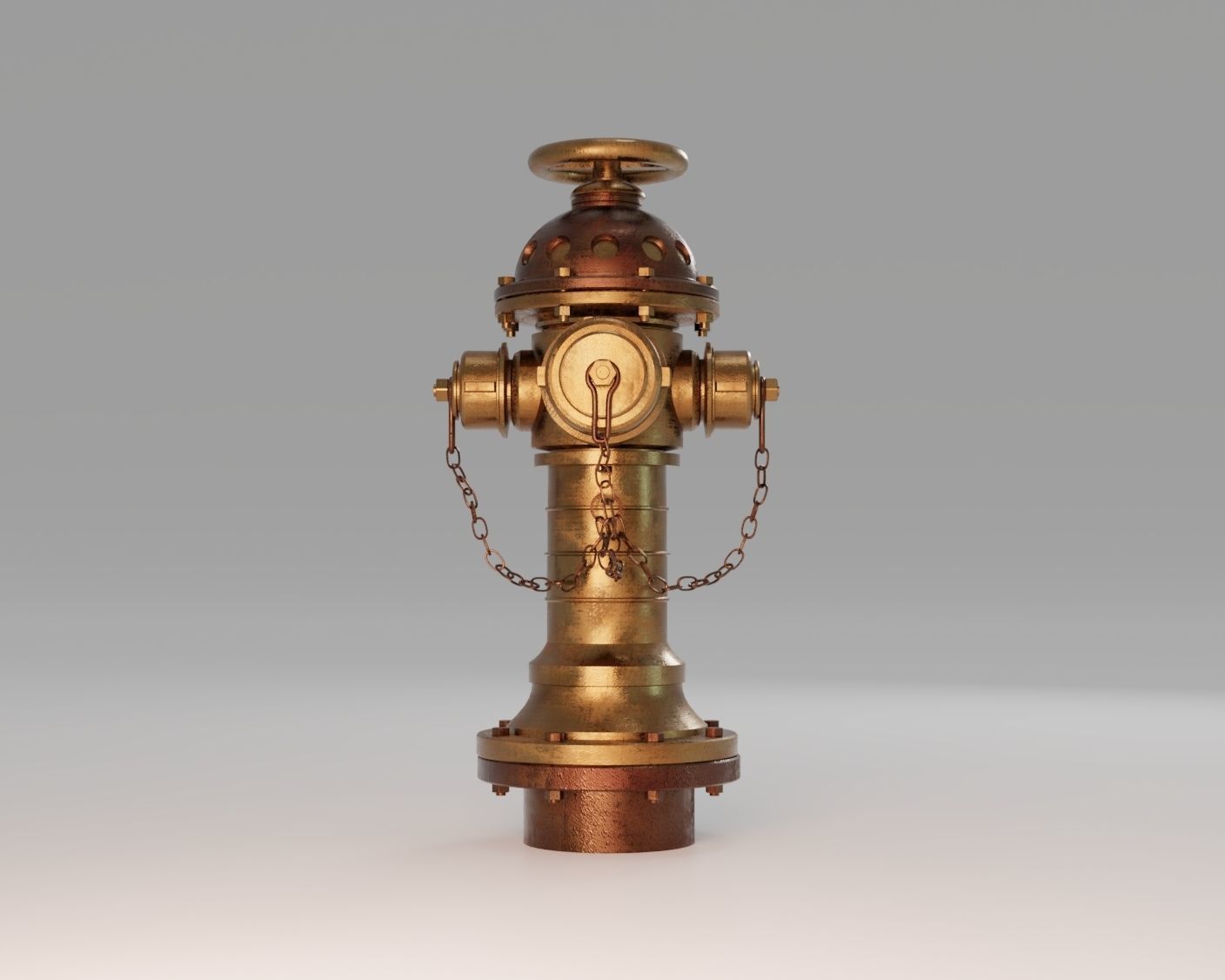 Fire Hydrant 25 - Steampunk Fireplug Vintage Design 3D model | CGTrader