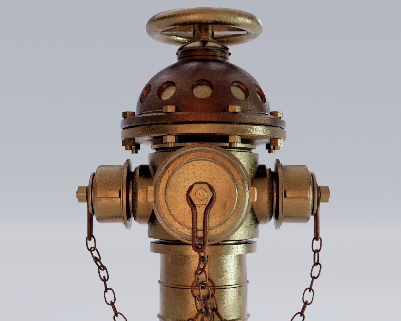Fire Hydrant 25 - Steampunk Fireplug Vintage Design 3D model | CGTrader