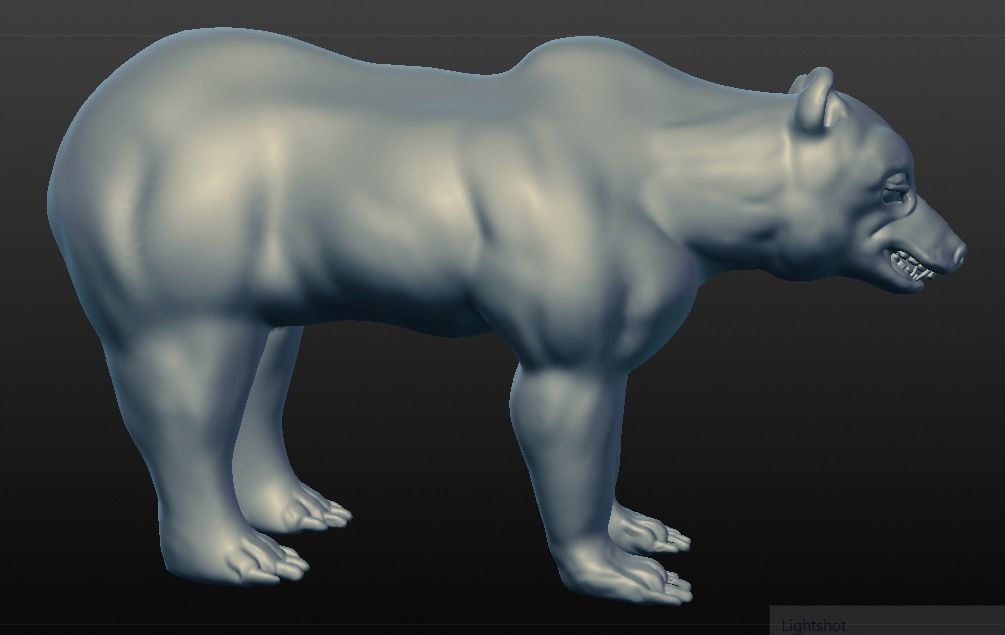 grizzly bear 3D model | CGTrader