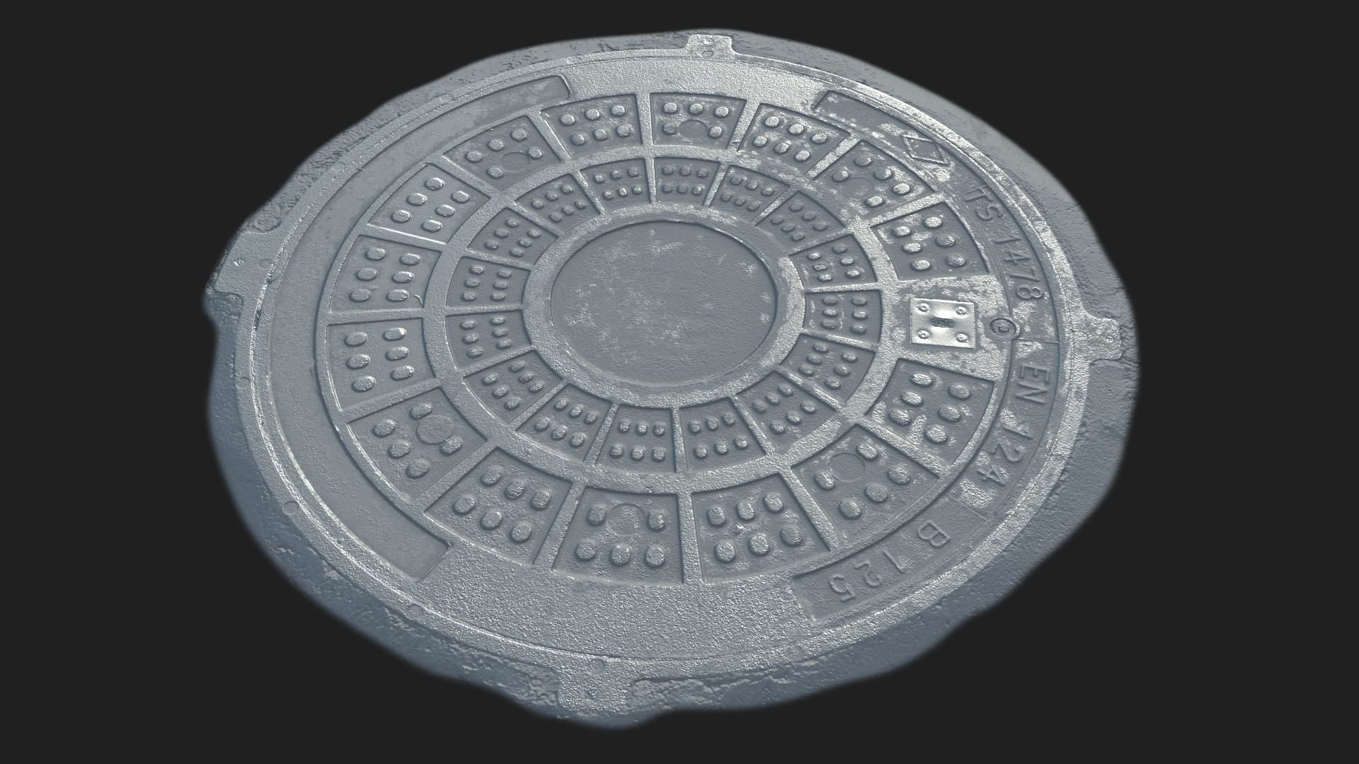 Man Hole Cover 01 3D model | CGTrader