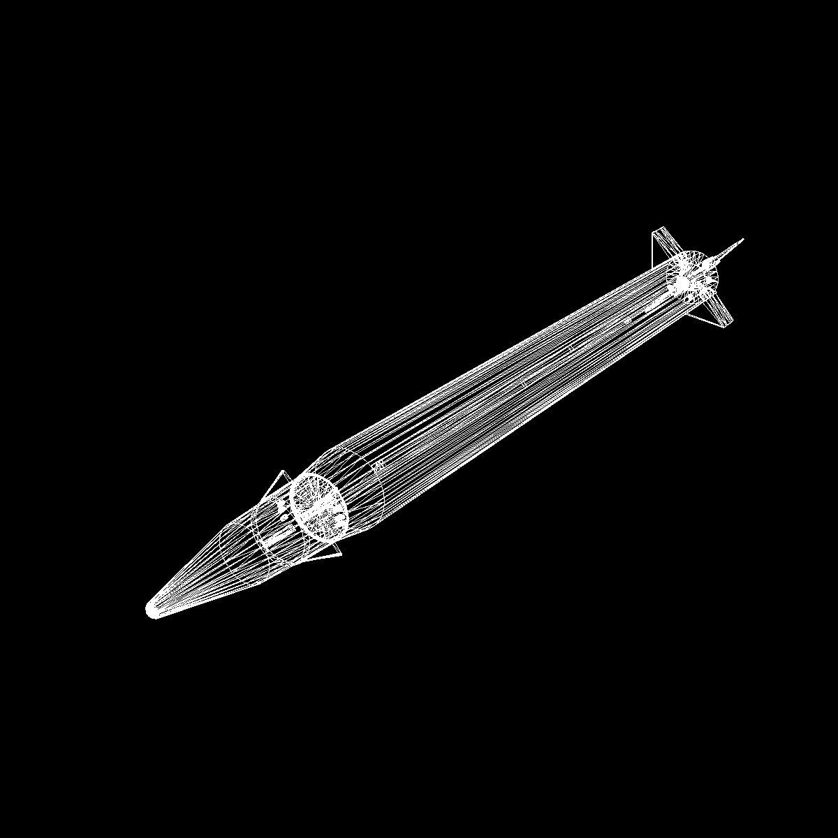 Emad Ballistic Missile 3d Model Cgtrader