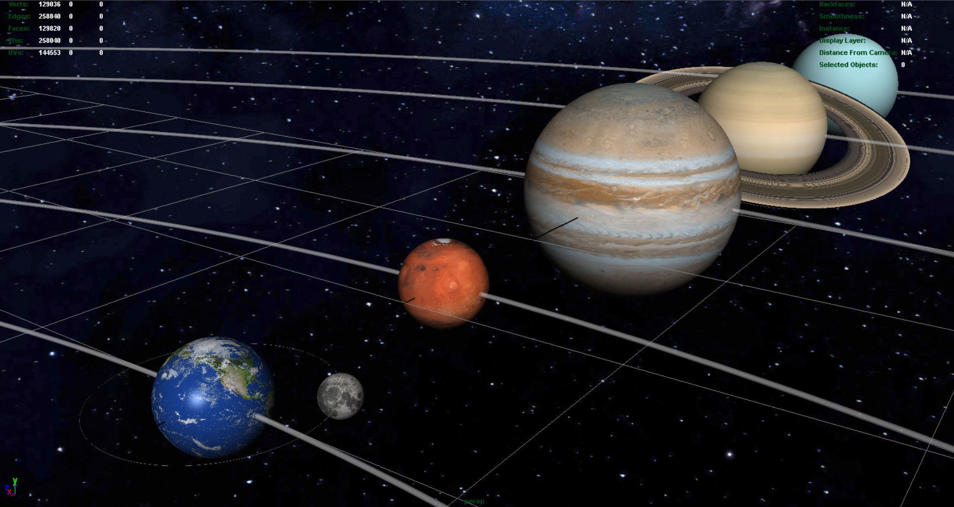 SOLAR SYSTEM 3D model | CGTrader