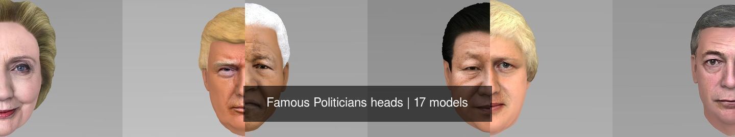 Famous Politicians heads 3D Model Collection | CGTrader