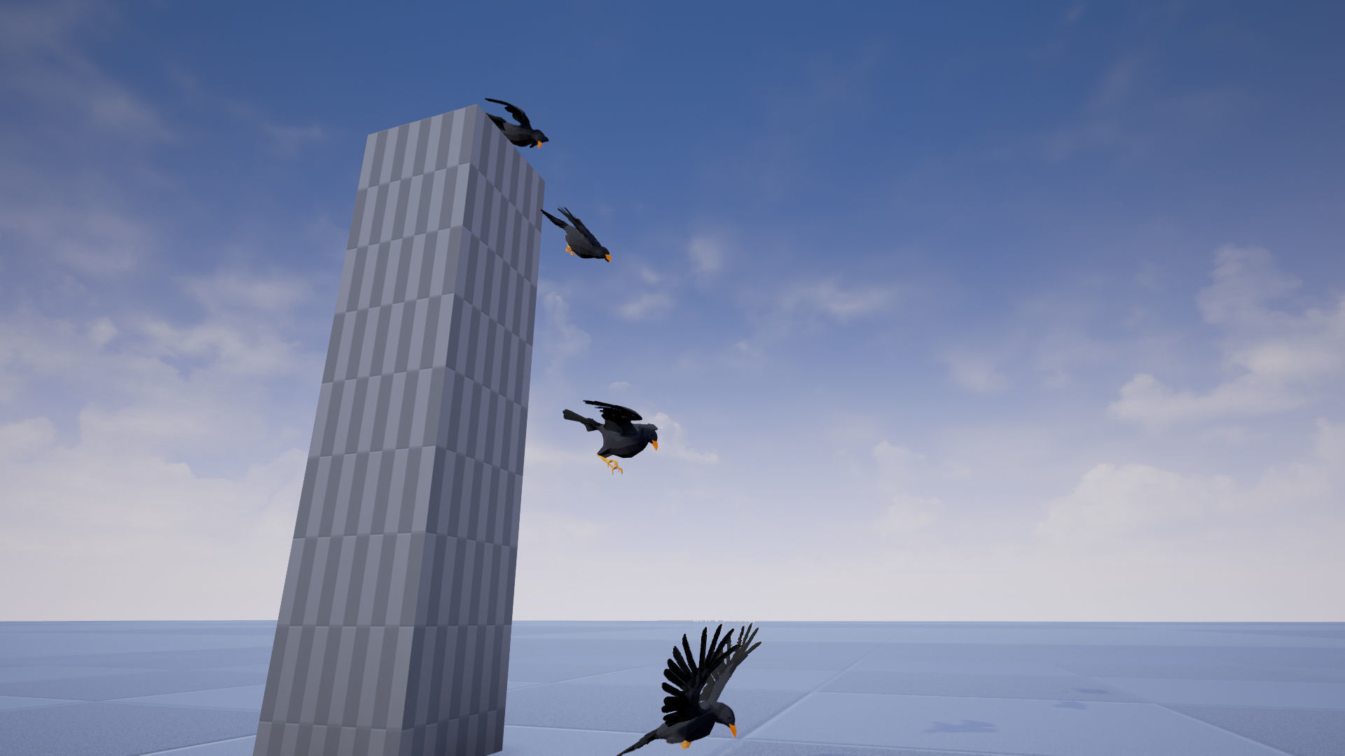 3D model Poly Art Ravens and Crows VR / AR / low-poly rigged animated ...