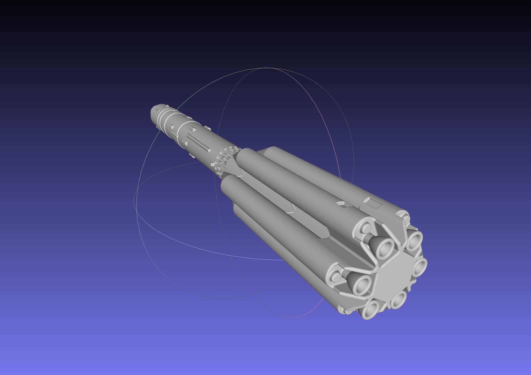 Russian Proton Rocket Printable Model 3D model 3D printable | CGTrader
