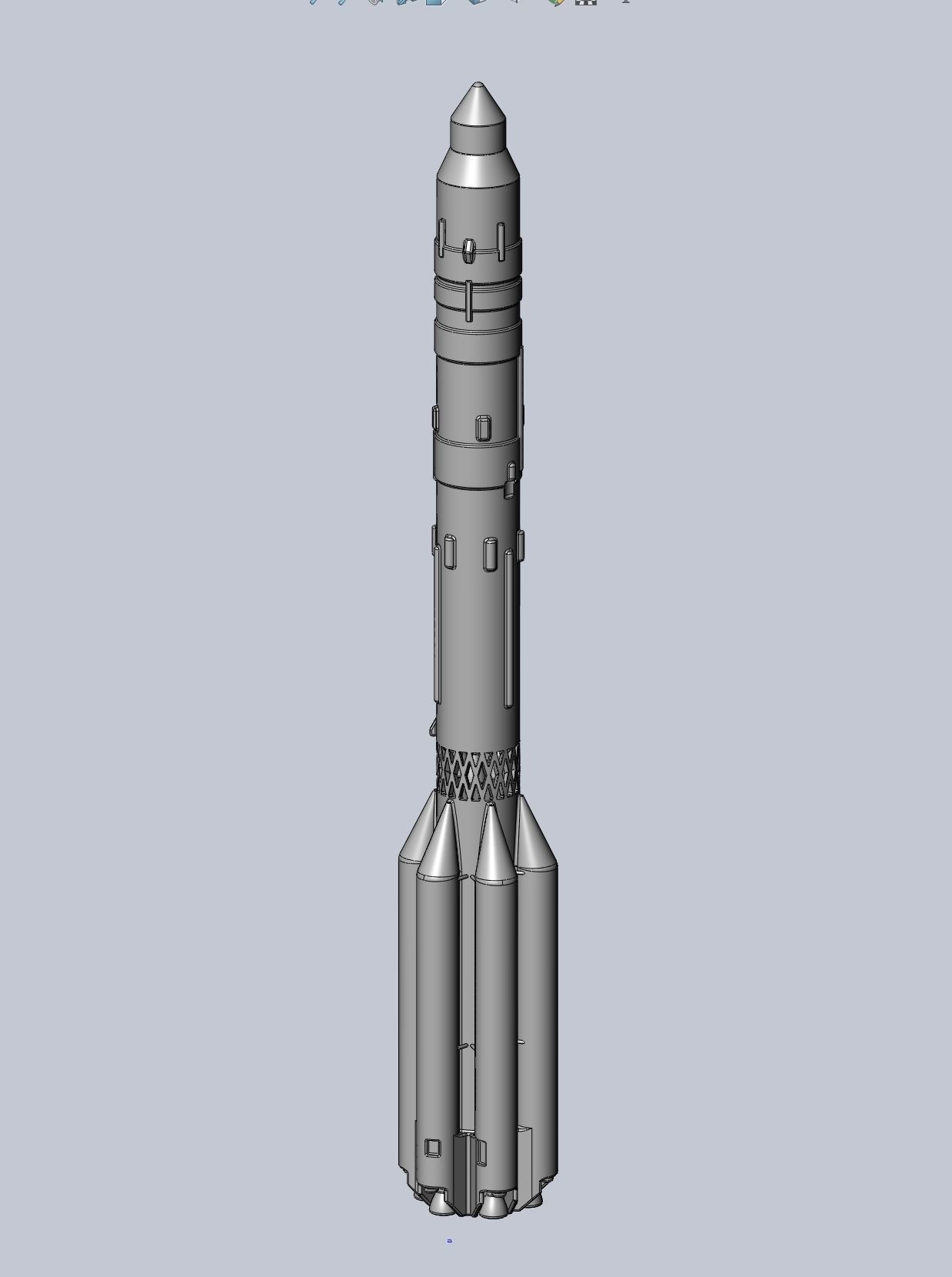 Russian Proton Rocket Printable Model 3D model 3D printable | CGTrader