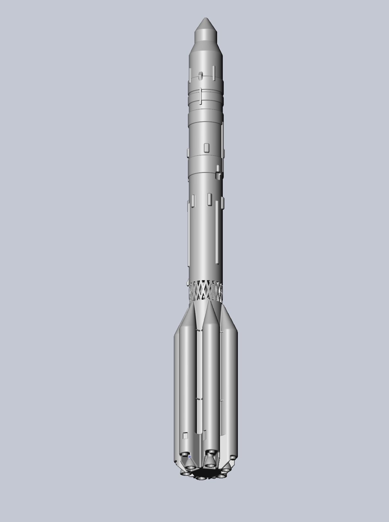 Russian Proton Rocket Printable Model 3D model 3D printable | CGTrader