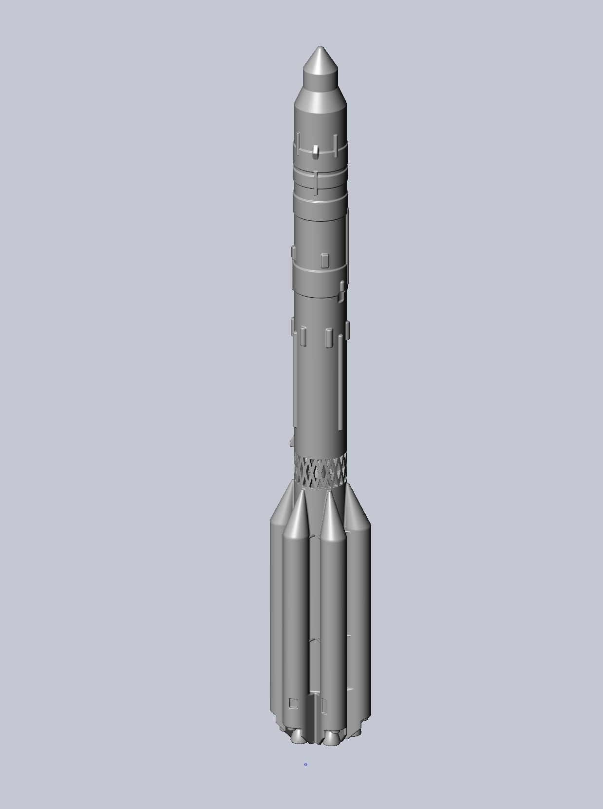Russian Proton Rocket Printable Model 3D model 3D printable | CGTrader