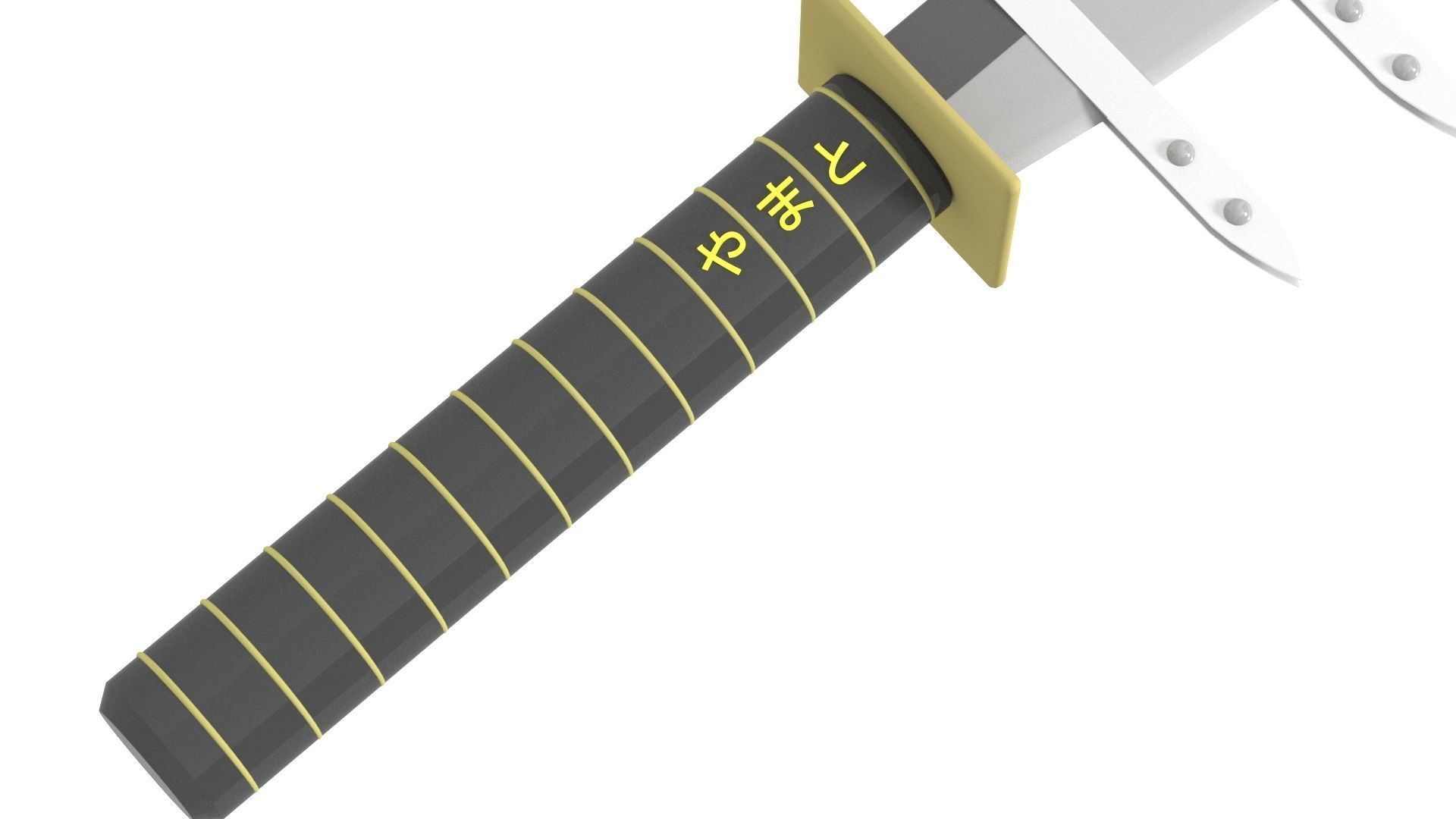 Samurai Sword with Kill- TAG 3D model rigged | CGTrader