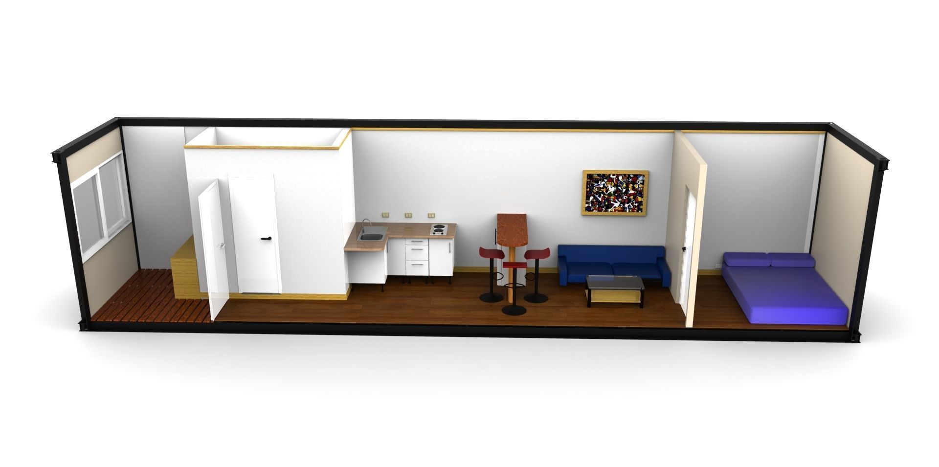 CONTAINER HOME 3D model | CGTrader